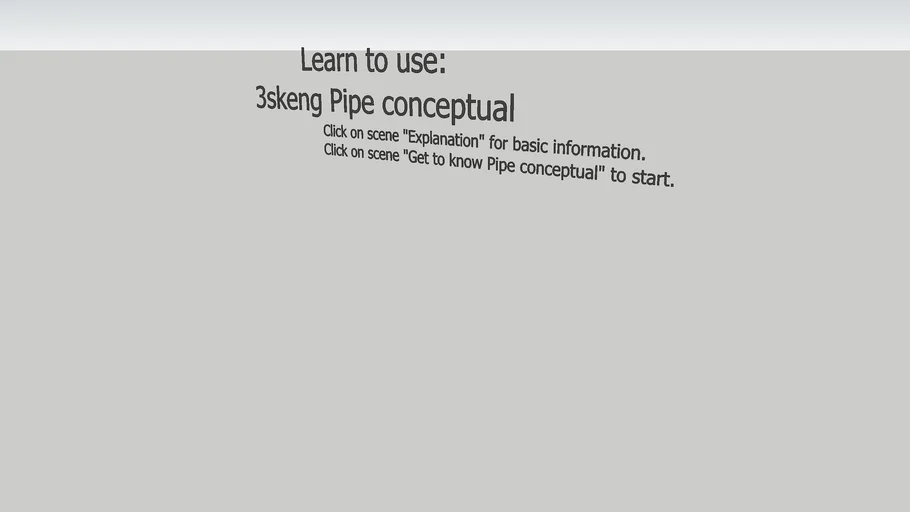 (1) Learn to use 3skeng Pipe conceptual | 3D Warehouse