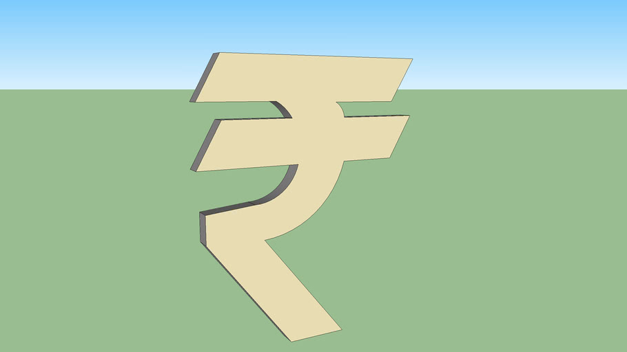 Indian Rupee symbol | 3D Warehouse