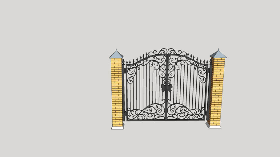 Forged steel gates | 3D Warehouse