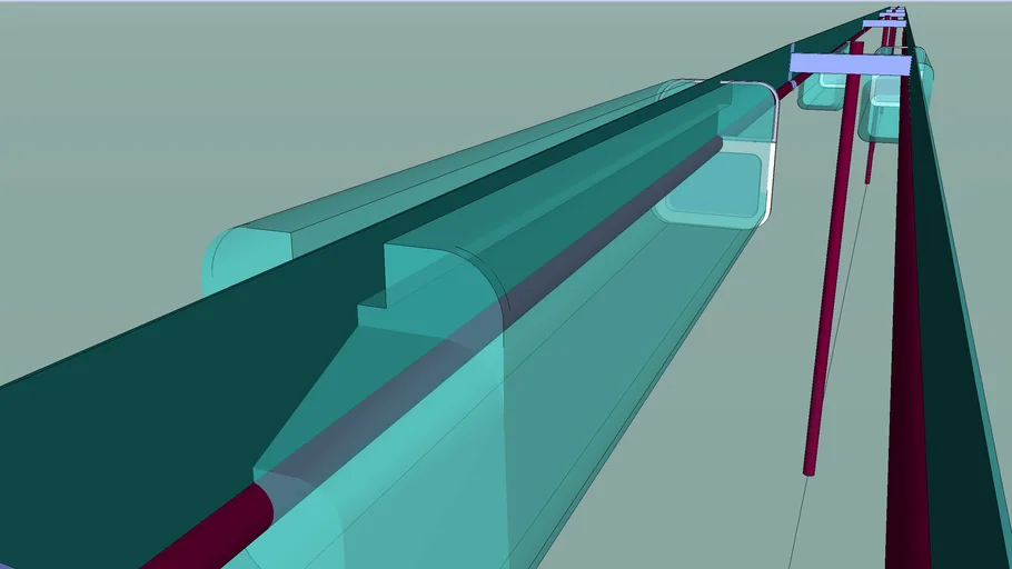 Underrunning double rail system. | 3D Warehouse