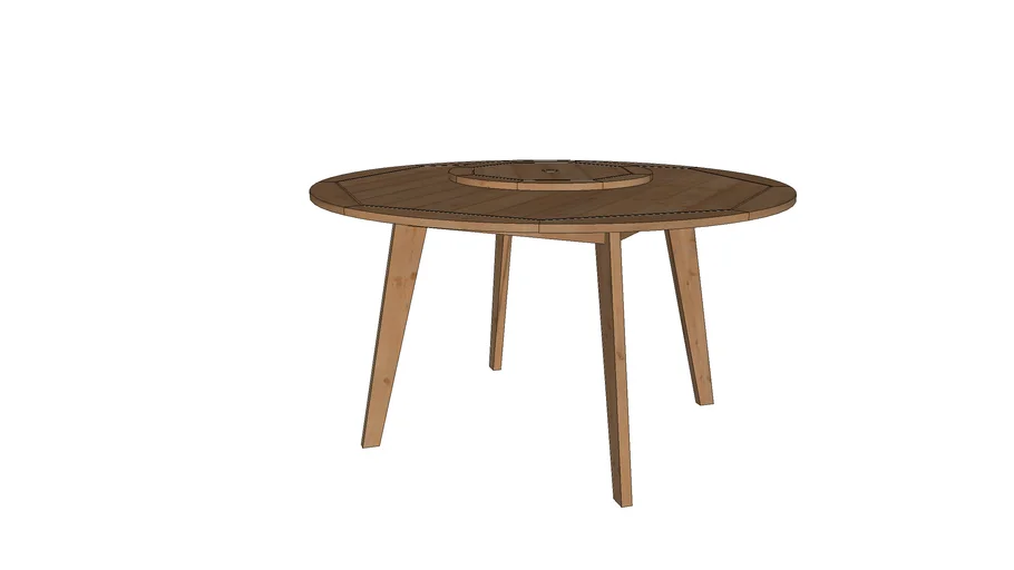 Mesa Lagoa 140 cm _ Lagoa table - Tok&Stok | 3D Warehouse