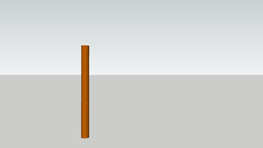 6' Wooden Fence Post | 3D Warehouse