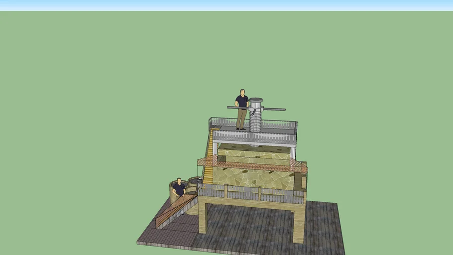 A vegetable oil press | 3D Warehouse