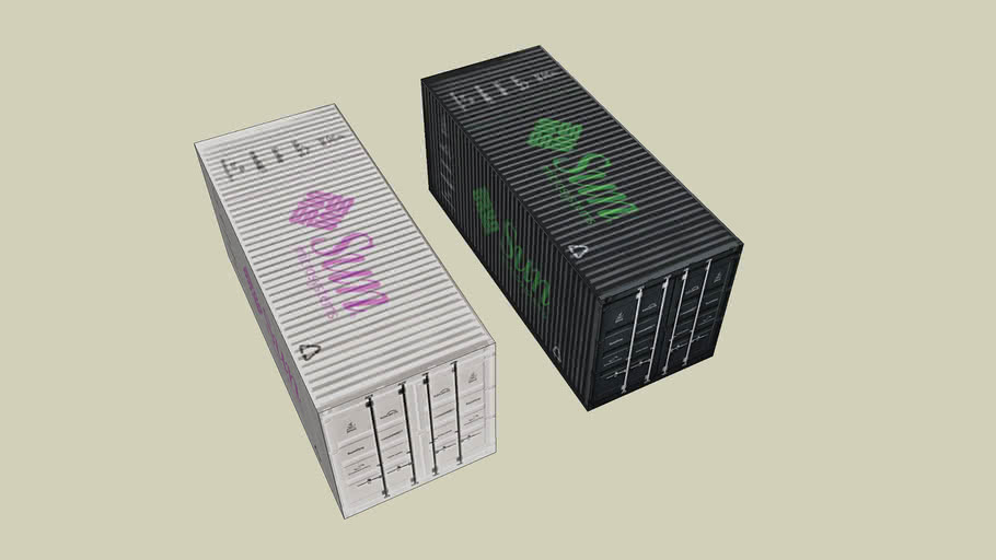 Container Sun DataCenter Modular S20 BlackBox | 3D Warehouse