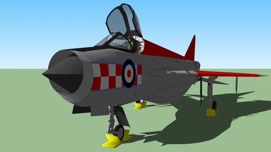 English Electric P1 lightning | 3D Warehouse