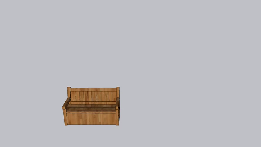Wooden Bench | 3D Warehouse