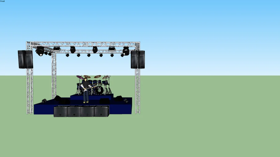 BOX TRUSS SMALL CONCERT FULL ETX | 3D Warehouse
