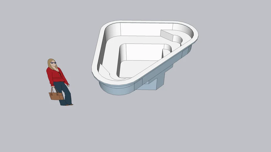 Piscina triangular 3mx3m | 3D Warehouse