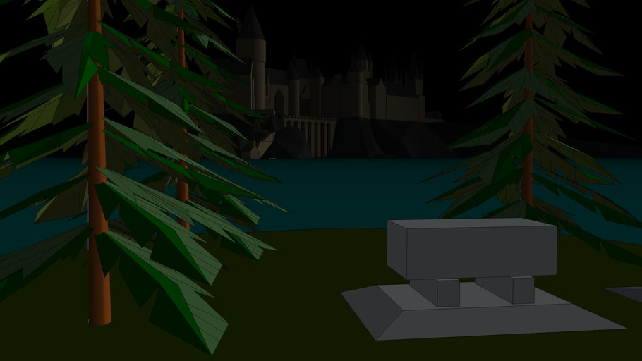 tombeau de dumbledore à poudlard dans les films/ dumbledore's tomb at ...