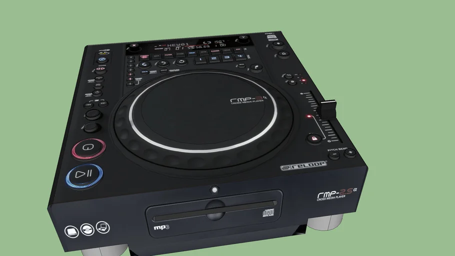 Reloop RMP3 alpha Dj CD player | 3D Warehouse