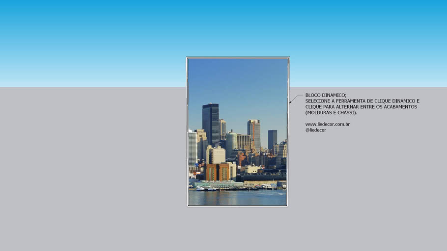 Quadro em tela canvas. Nova Iorque Diurna parte 3 | 3D Warehouse