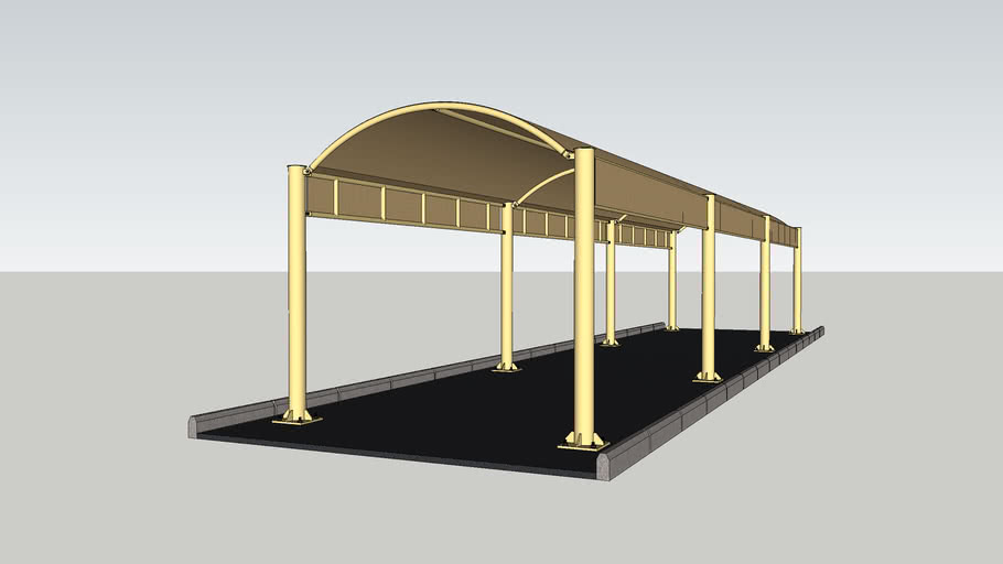 Walkway Shade Model, Shade. | 3D Warehouse