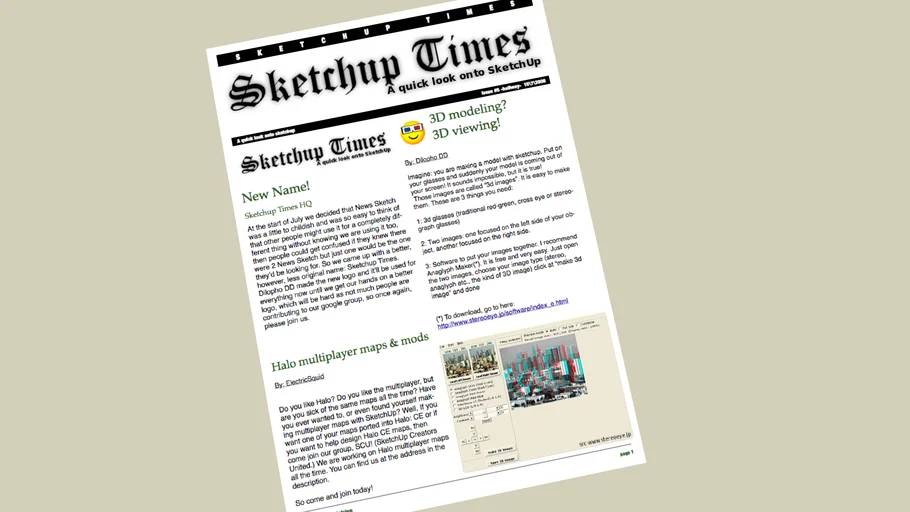 Sketchup Times - issue 5 | 3D Warehouse