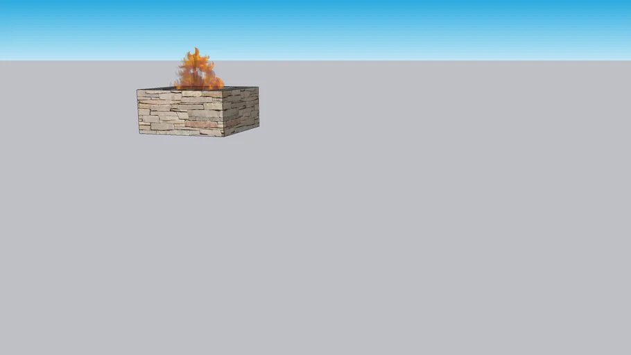 fire pit square | 3D Warehouse