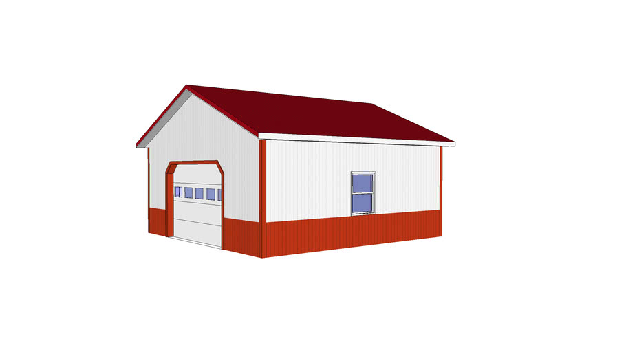 Pole Building With Plans | 3D Warehouse