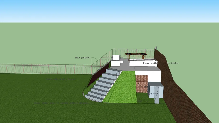 Garden Design - raised area | 3D Warehouse