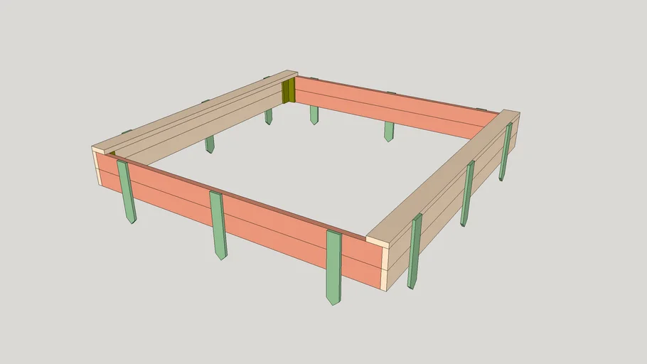 Simple Sand Box | 3D Warehouse