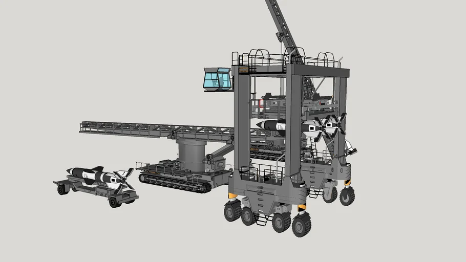 WW2-1945-GERMAN-MOBILE-RAPID-LOADING-ANTI-SHIP-MISSILE-SITE-04 | 3D ...
