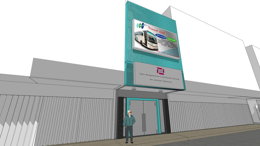 Design facade ruko | 3D Warehouse