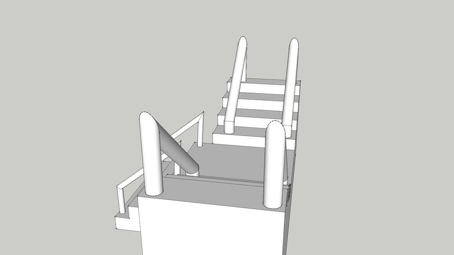 Staircase with Railings | 3D Warehouse