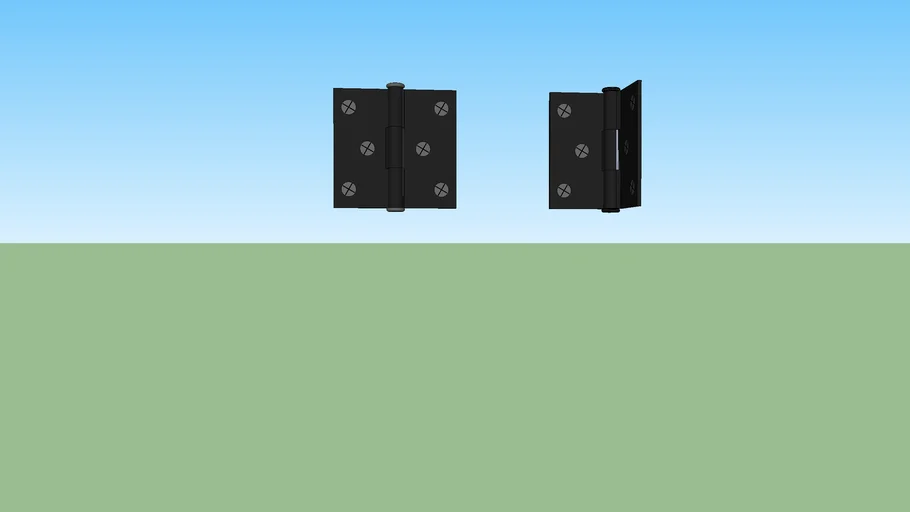 4 inch hinge | 3D Warehouse