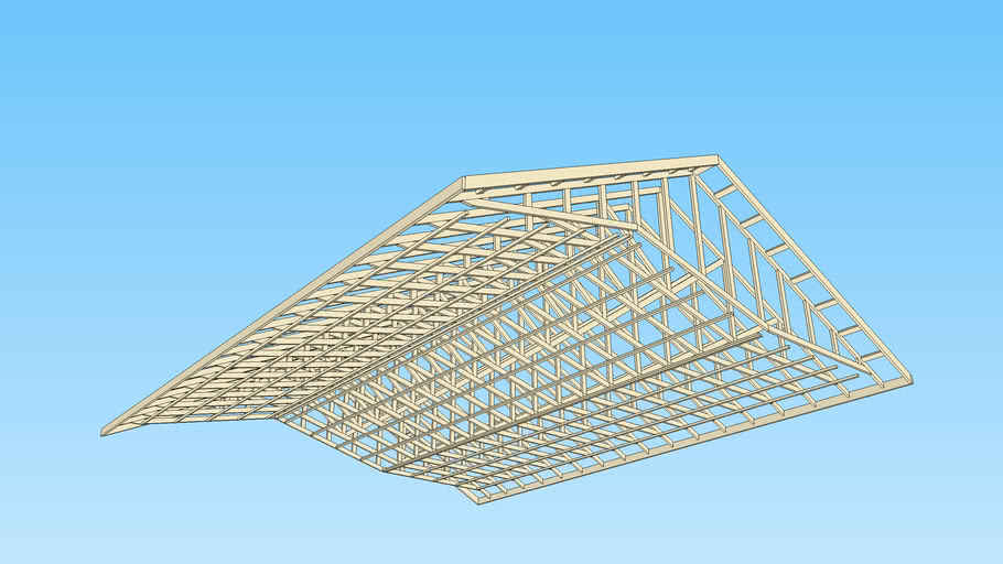 Cathedral Truss with Ceiling Battens | 3D Warehouse
