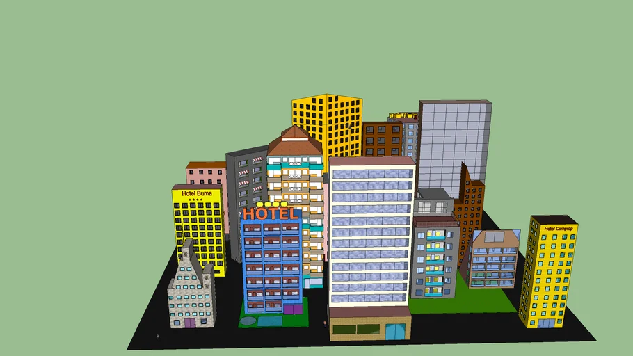 Low rise city - Update 14 sep | 3D Warehouse