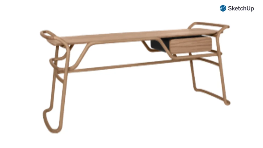 Escrivaninha Aire - Yby Design | 3D Warehouse