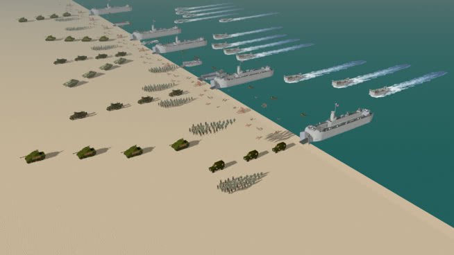 WW2 AMERICAN INVASION D DAY DIORAMMA | 3D Warehouse