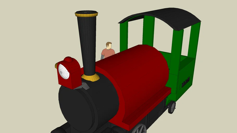 Big Thunder Mountain Railroad engine | 3D Warehouse