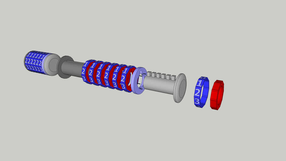 Cryptex changable code | 3D Warehouse