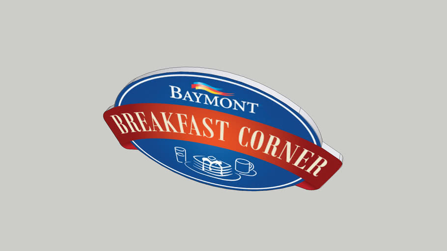 Baymont Inn Breakfast Corner Sign | 3D Warehouse