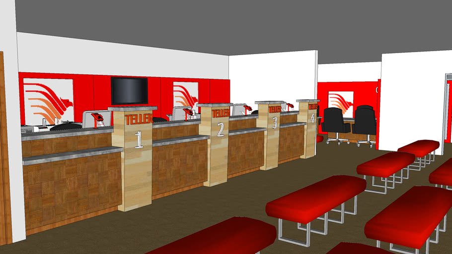 Kantor Cabang Bank | 3D Warehouse