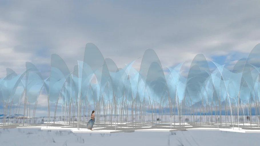 Translucent Compound Wave Form Canopy 15.12.26 | 3D Warehouse