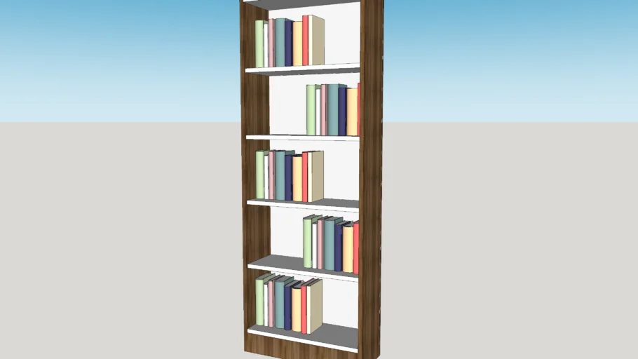 5 Shelf Bookcase | 3D Warehouse