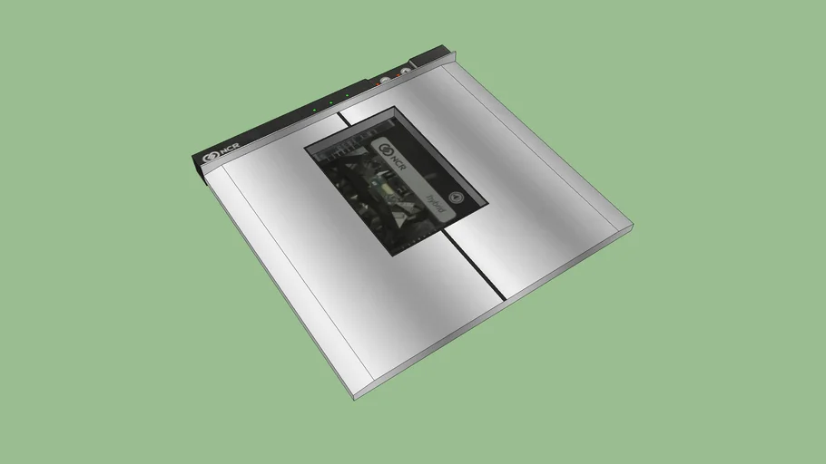 NCR RealScan 7812 Single Window Scale | 3D Warehouse