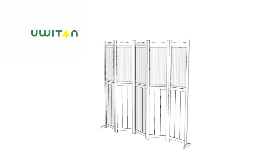 Sketsel Vitrage New Large White UWITAN | 3D Warehouse