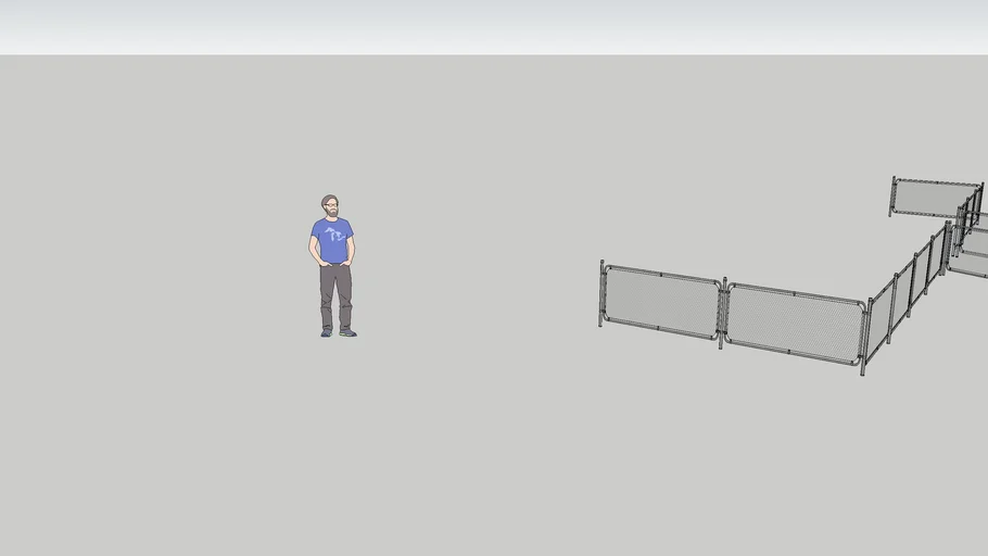 industrial railing fence | 3D Warehouse