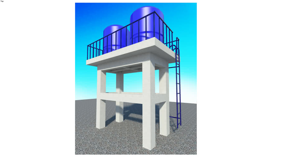 elevated water tank | 3D Warehouse