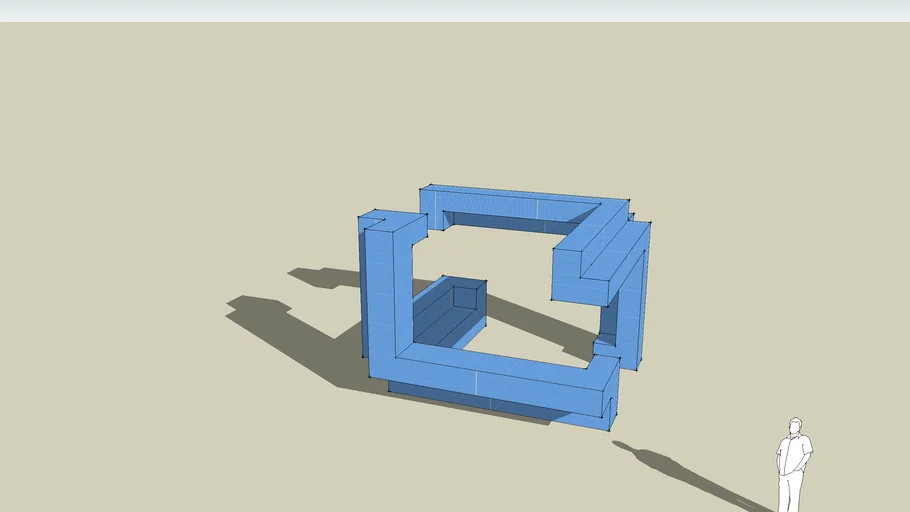 3d wired square | 3D Warehouse