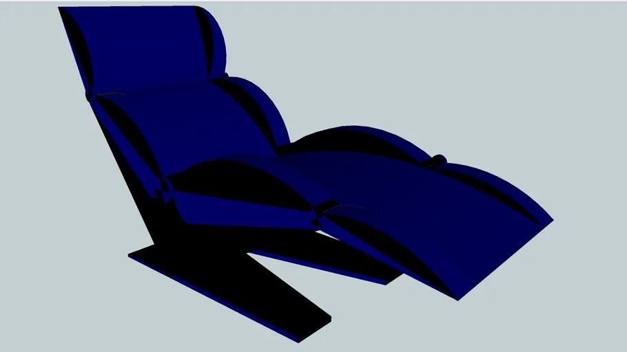 long chair with adjustable segments | 3D Warehouse