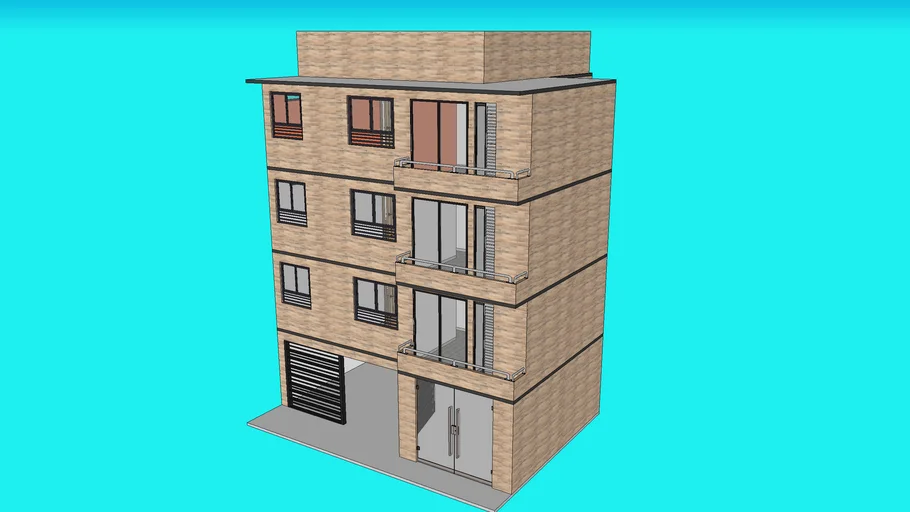 Edificio de apartamentos | 3D Warehouse