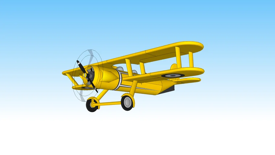 The Sunbird Biplane | 3D Warehouse