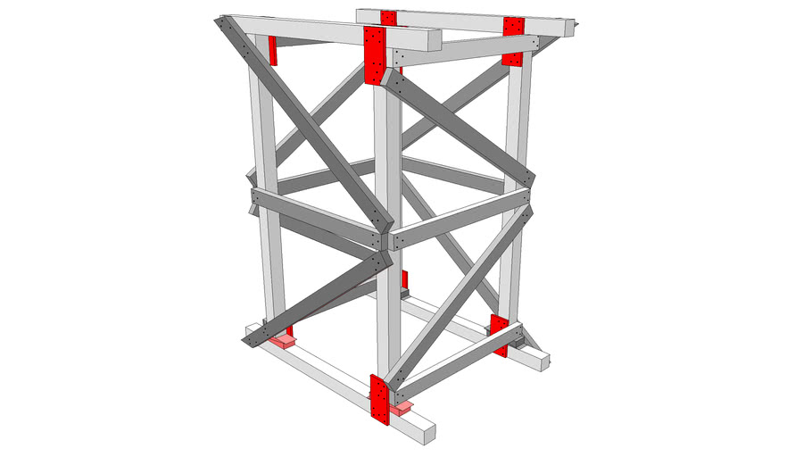 Laced post vertical shore | 3D Warehouse