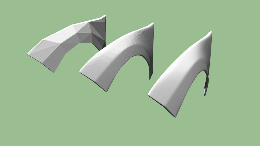 Experimenting with Loop subdivision smooth | 3D Warehouse