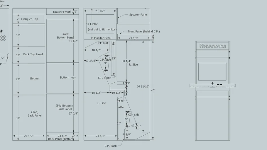 Arcade Cabinet Template | Cabinets Matttroy