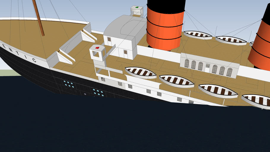 RMS Authentic Sinking Part 6:15 minutes of terror | 3D Warehouse