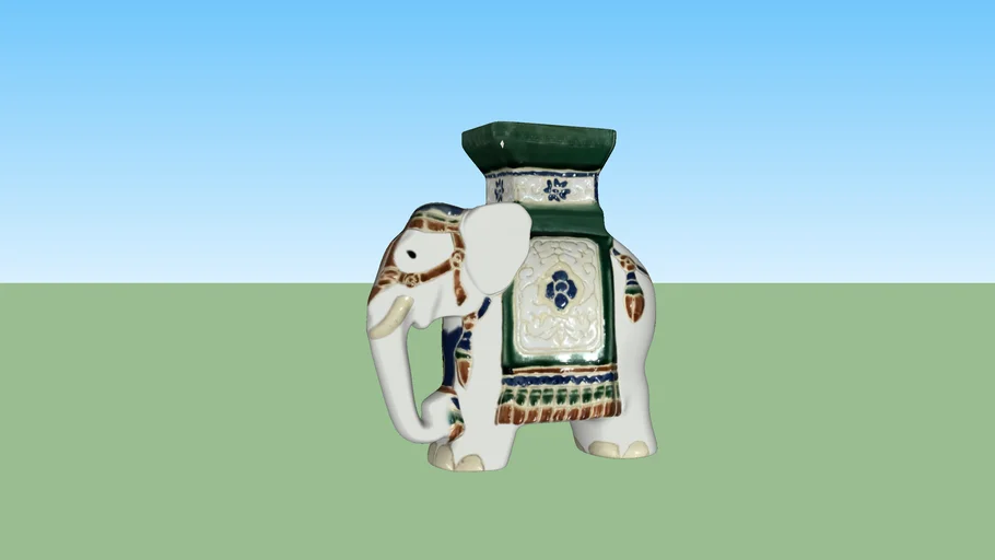 Decor Ceramic Elephant | 3D Warehouse