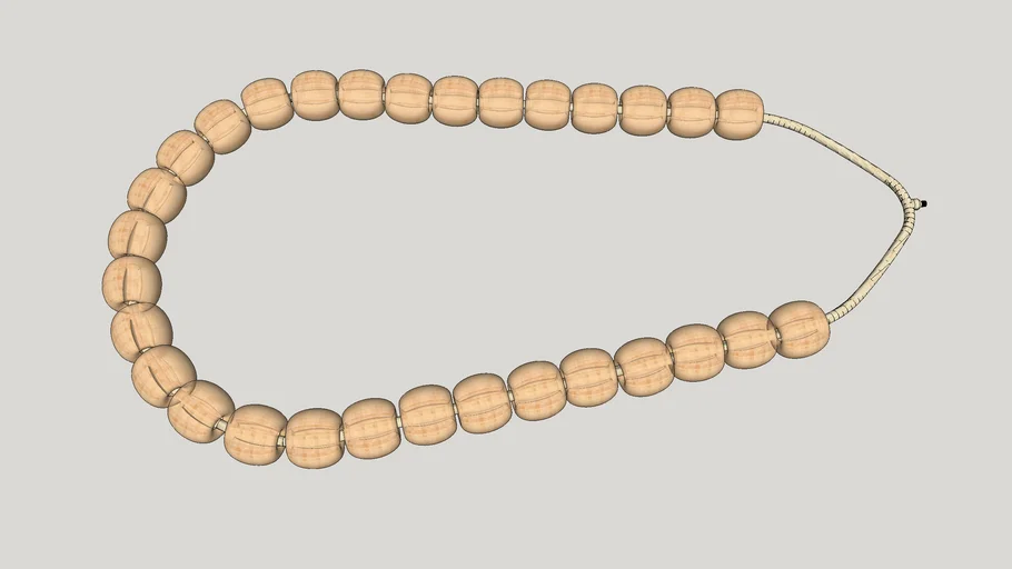 30 Rose Pink Jumbo Recycled Glass Beads | 3D Warehouse