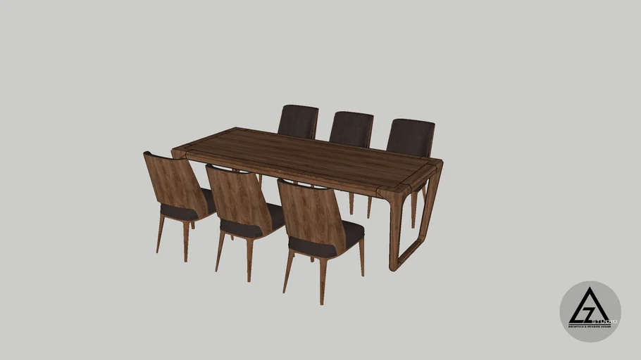 Bàn ăn óc chó | 3D Warehouse